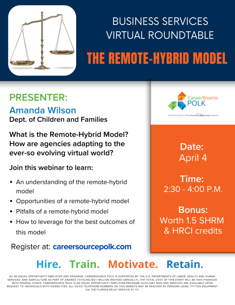 Virtual Roundtable Registration: The Remote-Hybrid Model - CareerSource Polk